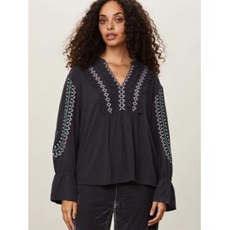 Odd Molly Bluse ' Dalia ' Damen Gr&ouml;&szlig;e M dunkelblau / wei&szlig;