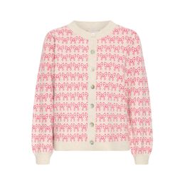 Ichi Strickjacke 'Brielle' Damen Gr&ouml;&szlig;e L beige / pink