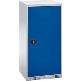 Sch&auml;fer Shop Sch&auml;fer Shop Genius Fl&uuml;gelt&uuml;renschrank FS, Stahl, mit Bel&uuml;ftungsl&ouml;chern, B 545 x T 520 x H 1105 mm, 3 OH, Wei&szlig;alu/Enzianblau, bis 150 kg