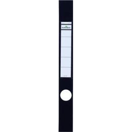 Durable Ordnerr&uuml;ckenschilder Ordofix, R&uuml;ckenbreite 60 mm, selbstklebend, 10 St&uuml;ck, schwarz