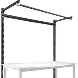 Manuflex Aufbauportal m. Ausleger, Grundtisch SPEZIAL Arbeitstisch/Werkbank UNIVERSAL/PROFI, 1750 mm, anthrazit