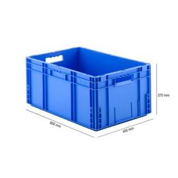 Sch&auml;fer Shop Euro Box Serie MF 6270, aus PP, Inhalt 52 L, Durchfassgriff, blau