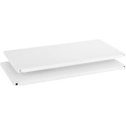 Sch&auml;fer Shop Sch&auml;fer Shop Select Fachboden MS, 2 St&uuml;ck, B 800 x T 360 x H 25 mm, Stahl, RAL 7012 Basaltgrau
