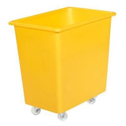 Rechteckbeh&auml;lter, Kunststoff, fahrbar, 135 l, gelb