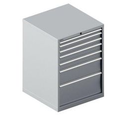 Sch&auml;fer Shop Sch&auml;fer Shop Select Schubladenschrank WSK 54-36, Stahl, 7 Sch&uuml;be, bis 75 kg, B 1023 x T 725 x H 1000 mm, weissaluminium/weissaluminium
