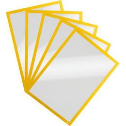 Durable Magnetrahmen Duraframe Magnetic, A4, gelb, 5 St&uuml;ck