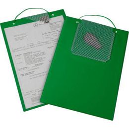 EICHNER Auftragstasche Plus, Klettverschluss und Schl&uuml;sselfach, f&uuml;r DIN A4 Dokumente, gr&uuml;n, 10 St&uuml;ck