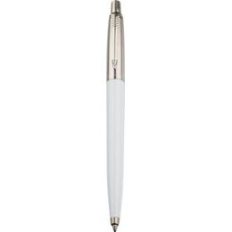 Parker Druckkugelschreiber Jotter, wei&szlig;/chrom