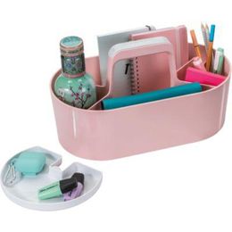 Toolbox HAN Loft, tragbar, mit 4 F&auml;chern, herausnehmbare Ablageschale, B 330 x T 179 x H 175 mm, Kunststoff, flamingo rosa