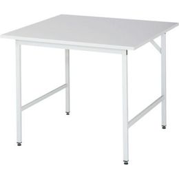 Rau Arbeitstisch, Melamin-Platte, 1000 x 1000 x 800-850 mm