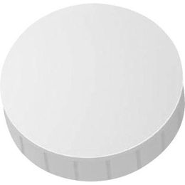 Maul Solidmagnete, &oslash; 38 x 15,5 mm, 10 St&uuml;ck, wei&szlig;