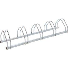 Mottez B&uuml;gelparker, 1-seitg, f&uuml;r Reifen mit B 35-55 mm, B 1330 x T 330 x H 260 mm, Stahl feuerverzinkt, 5 Einstellpl&auml;tze, montiert