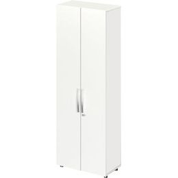 Schäfer Shop Schäfer Shop Select Schrank LOGIN, 6 Ordnerhöhen, B 800 x T 420 x H 2240 mm, weiß/weiß