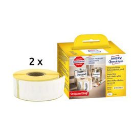 Avery&reg; Zweckform Rollenetiketten, kompatibel mit DYMO&reg; LabelWriter&trade; Serie 300/400/450/4XL/Wireless, permanenthaftend, B 89 x H 25 mm, wei&szlig;, 700 St&uuml;ck