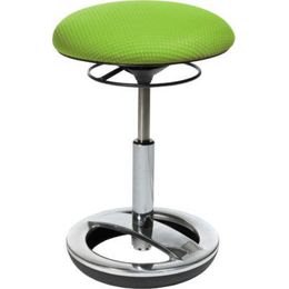 Topstar Fitness-Hocker SITNESS BOB, ergonomisches Sitzen, Sitzh&ouml;he 440 bis 570 mm, apfelgr&uuml;n, Gestell verchromt