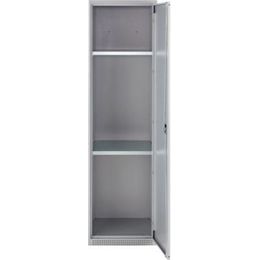 Sch&auml;fer Shop Sch&auml;fer Shop Genius Mehrzweckschrank FS, modular, individuell erweiterbar, 2 Fachb&ouml;den, bis 250 kg, B 545 x T 520 x H 1950 mm, Stahl, wei&szlig;aluminium/wei&szlig;aluminium