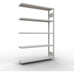SCHULTE LAGERTECHNIK Fachbodenregal - Stecksystem MULTIplus 250 Anbauregal mit L&auml;ngenriegel - 2000x1300x300 mm, Typ 250 kg