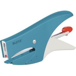 Leitz&reg; Metallheftzange 5577 Cosy, Hinterlademechanik, inkl. 1.000 Heftklammern, blau
