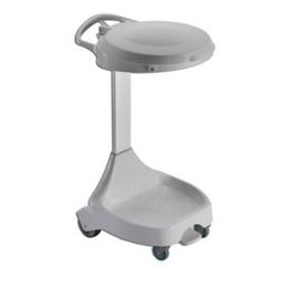Abfallsammler 120 L HACCP, hellgrau