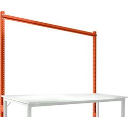 Manuflex Aufbauportal, Grundtisch SPEZIAL Arbeitstisch-/Werkbanksystem UNIVERSAL/PROFI, 2000 mm, rotorange