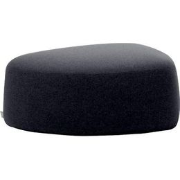 Polsterm&ouml;bel Leyform GOGO Pouf, mittel, oval, B 980 x T 910 x H 390 mm, mit Gleitern, Stoffbezug, anthrazit
