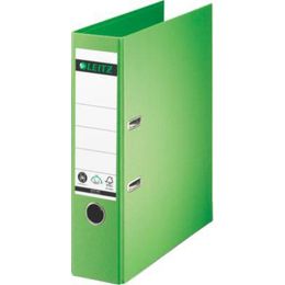 Leitz&reg; Ordner 1007/1008, DIN A4, R&uuml;ckenbreite 80 mm, einzeln, gr&uuml;n