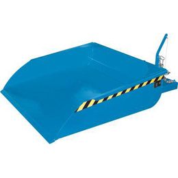 Bauer Staplerschaufel BSI 50, Seilzug-Entriegelung, L 1810 &times; B 1330 &times; H 710 mm, 0,5 m&sup3;, bis 750 kg, Stahl lackiert, lichtblau