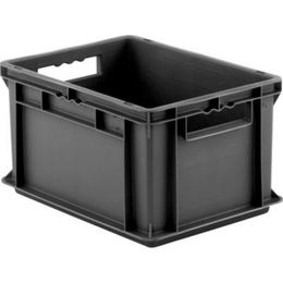Sch&auml;fer Shop Euro-Ma&szlig;-Beh&auml;lter Serie EF 4220, Inhalt 20,4 l, Durchfassgriff, eisengrau