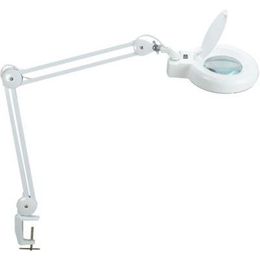 Maul LED-Lupenleuchte Viso, Klemmfu&szlig;, wei&szlig;