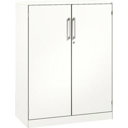 C+P Flügeltürenschrank ASISTO C 3000, 3 Ordnerhöhen, B 1000 mm, weiß/weiß