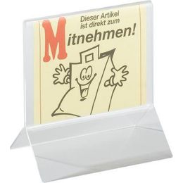 Tischaufsteller, Acryl, gerade, DIN A7 quer, 2 St&uuml;ck