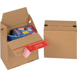 Colompac Faltkarton Eurobox S, Selbstklebeverschluss & Aufrei&szlig;faden, Z-Faltung, kombinierbar mit Euro-Paletten, au&szlig;en L 150 x B 100 x H 150 mm, innen B 95 mm, 20 St&uuml;ck, Wellpappe, braun