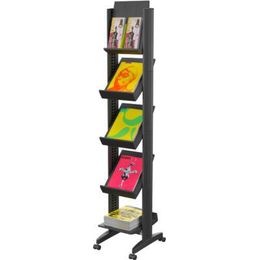 PAPERFLOW Mobiler Prospektst&auml;nder CORNER, schwarz