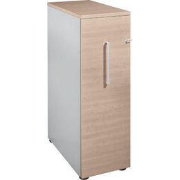 Sch&auml;fer Shop Sch&auml;fer Shop Genius Hochcontainer, B 435 x T 800 x H 1296 mm, wei&szlig;alu/Eiche-Dekor