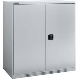 Sch&auml;fer Shop Sch&auml;fer Shop Genius Fl&uuml;gelt&uuml;renschrank FS, Stahl, mit Bel&uuml;ftungsl&ouml;chern, B 1055 x T 520 x H 1105 mm, 3 OH, Wei&szlig;alu/Wei&szlig;alu, bis 300 kg