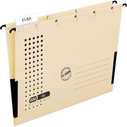 Elba chic&reg; ULTIMATE H&auml;ngetasche, f&uuml;r Formate bis DIN A4, Recyclingkarton, 25 St&uuml;ck, chamois