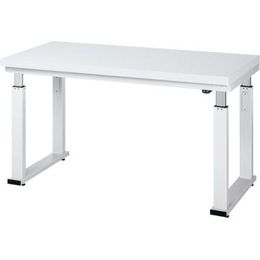 Rau Arbeitstisch Serie adlatus 600, 1500 x 700 x 740-1140 mm, Hartlaminat-Platte