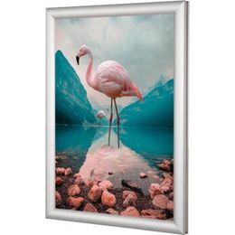 Updated Update Display EasyFix-Klapprahmen, DIN A2, 25 mm Profil, Gehrung, selbstklebend, silber