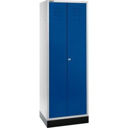 Sch&auml;fer Shop Sch&auml;fer Shop Select Kleiderspind, 2 T&uuml;ren, mit Zylinderschloss, lichtgrau/enzianblau
