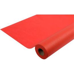 Clairefontaine Tischdecke ProNappe, wasserabweisend, abwischbar, rei&szlig;fest, L 20 m x B 1200 mm, recycelbares Spunbond, rot, 1 Rolle