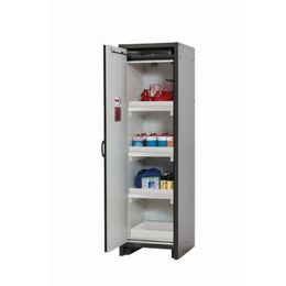 Sicherheitsschrank Typ 30 ASECOS Q-CLASSIC-30, Fl&uuml;gelt&uuml;r, Anschlag links, Front Reinwei&szlig;, B 564 x T 620 x H 1947 mm