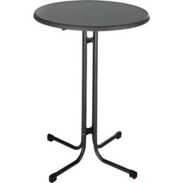Stehtisch Quickstep ohne Sonnenschirm&ouml;ffnung, desinfektionsmittelbest&auml;ndig, &Oslash; 700 mm, anthrazit