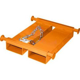 Bauer Big-Bag-Traverse TBB-E, f&uuml;r Stapler, L 650 x B 610 x H 145 mm, bis 1000 kg, Stahl, Gelborange