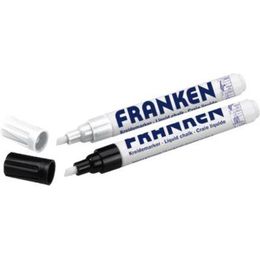 Franken Kreidemarker Set ZKM0910, 1 schwarzer und 1 wei&szlig;er Marker, 2 St&uuml;ck
