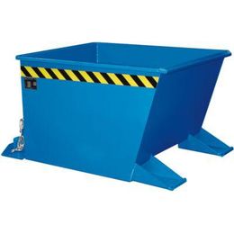 Bauer Sp&auml;ne-Kippbeh&auml;lter SGU-RZ30, f&uuml;r Routenz&uuml;ge, &ouml;l- und wasserdicht, 300 l, RAL 5012 lichtblau