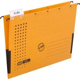 Elba chic&reg; ULTIMATE H&auml;ngetasche, f&uuml;r Formate bis DIN A4, Recyclingkarton, 25 St&uuml;ck, gelb
