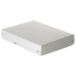 Archivbox Falken PureBox PRO A5, f&uuml;r bis zu 500 Blatt, DIN ISO 16245-A, mit Beschriftungsfeld, L 250 x B 180 x F&uuml;llh&ouml;he 40 mm, FSC&reg;-Pappe, wei&szlig;