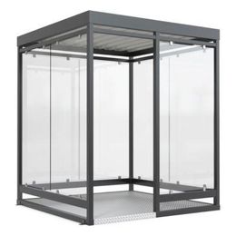 &Uuml;berdachungssystem WSM K&ouml;ln K2 b/c, B 2165 x T 2165 x H 2510 mm, fertig montiert, anthrazitgrau RAL 7016