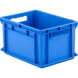 Sch&auml;fer Shop Kasten im EURO-Ma&szlig; EF 4220, L 400 x B 300 x H 220 mm, Inhalt 20,4 l, Tragkraft 15 kg, stapelbar, Polypropylen, blau