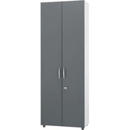 Schäfer Shop Schäfer Shop Select Schrank LOGIN, 6 Ordnerhöhen, B 800 x T 420 x H 2240 mm, weiß/graphit